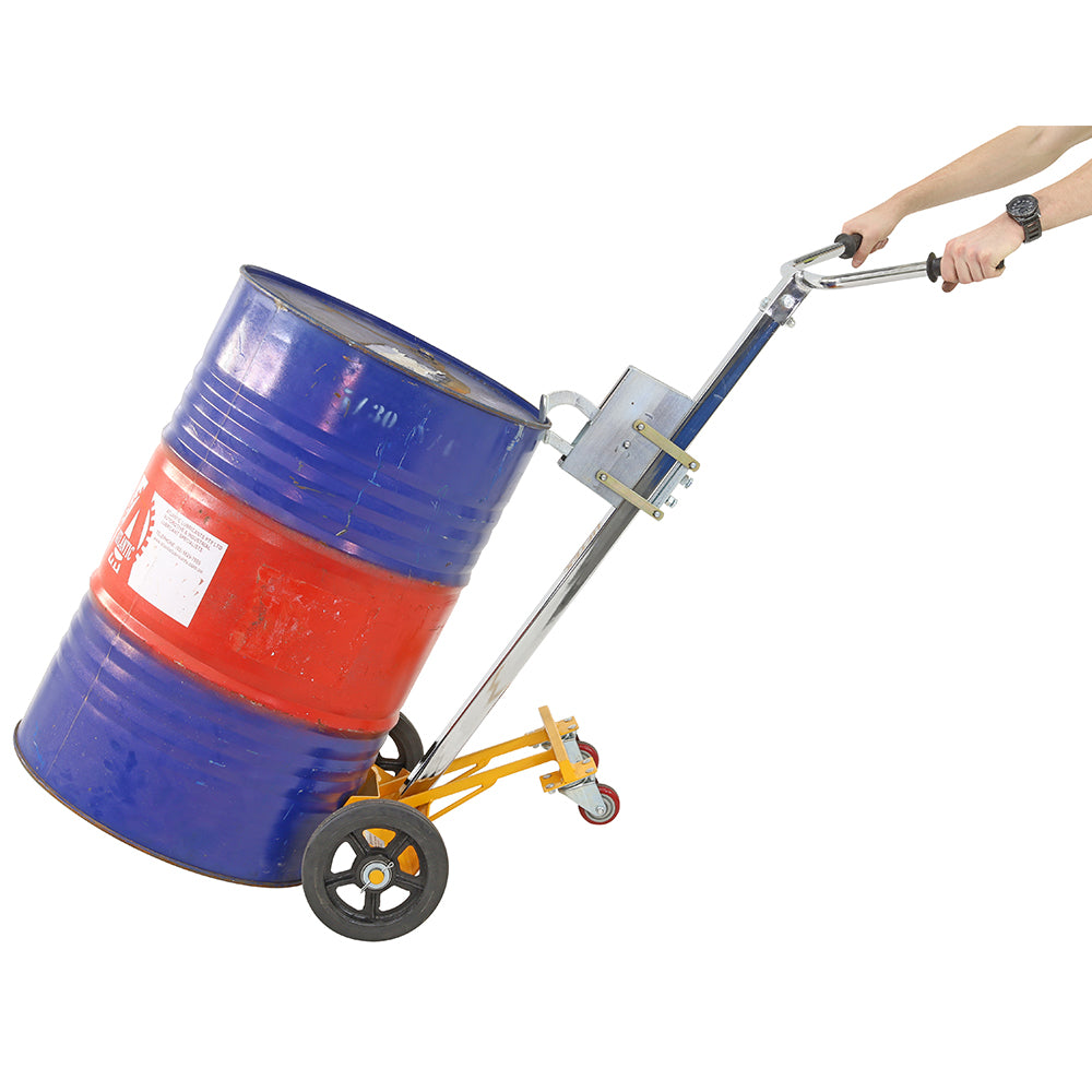 Steel & Plastic Drum Trolley- with Solid Wheels — Liftex Materials ...