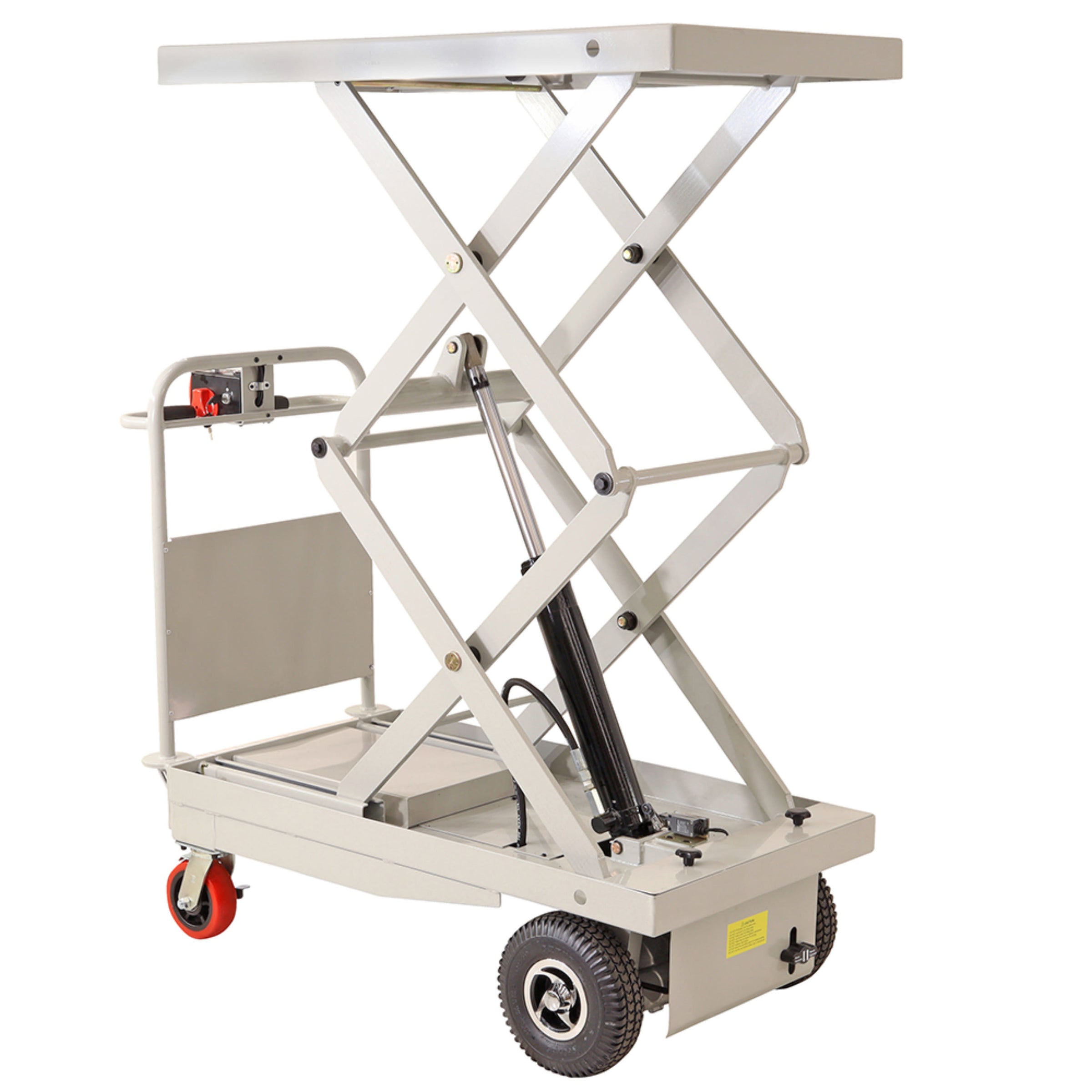 Self Propelled Electric Double Scissor Lift Trolley — Liftex Materials ...